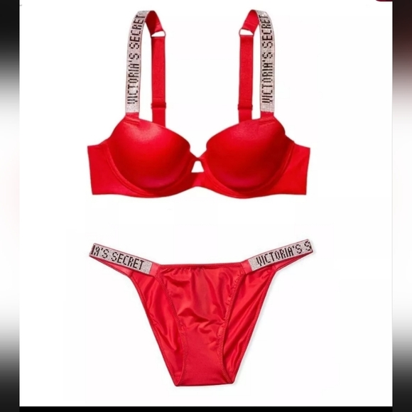 Victoria's Secret | Intimates & Sleepwear | Vs2pc Shine Strap ...